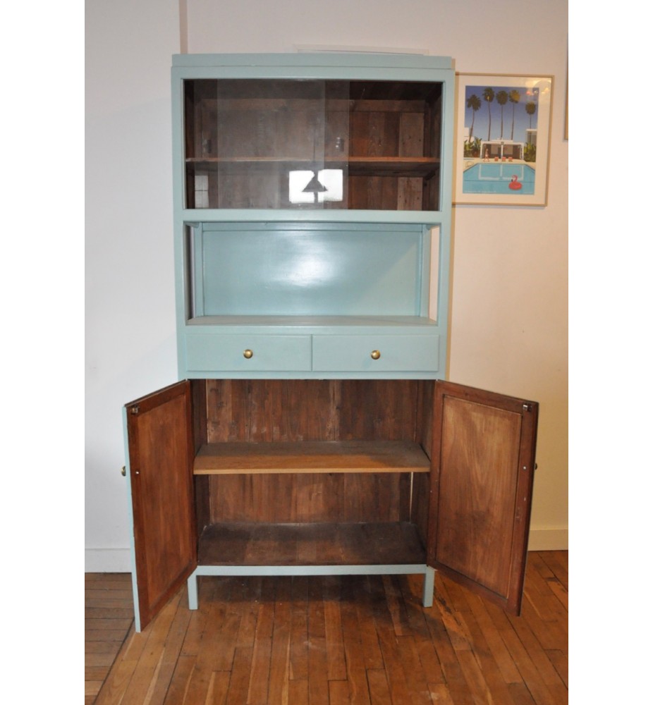 Buffet vintage vert rétro