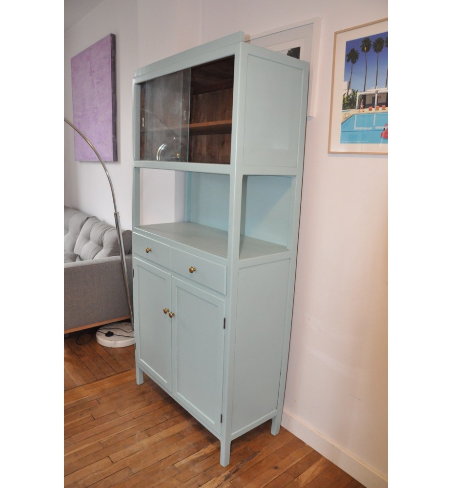 Buffet vintage vert rétro