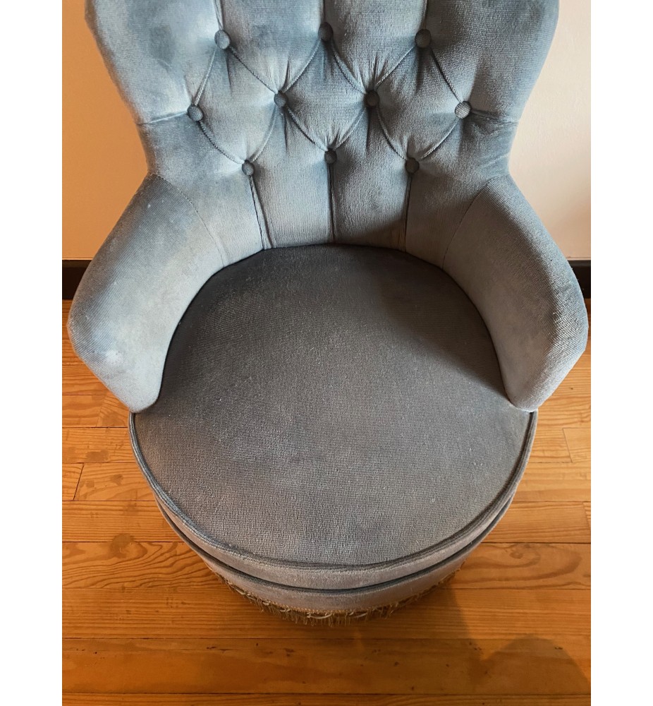 Fauteuil crapaud vintage Raoul